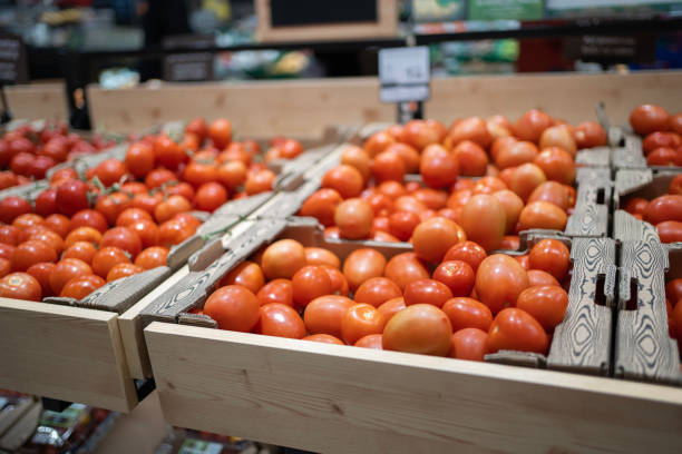 Free Stock Photo of Close up of tomatoes in a grocery store produce ...