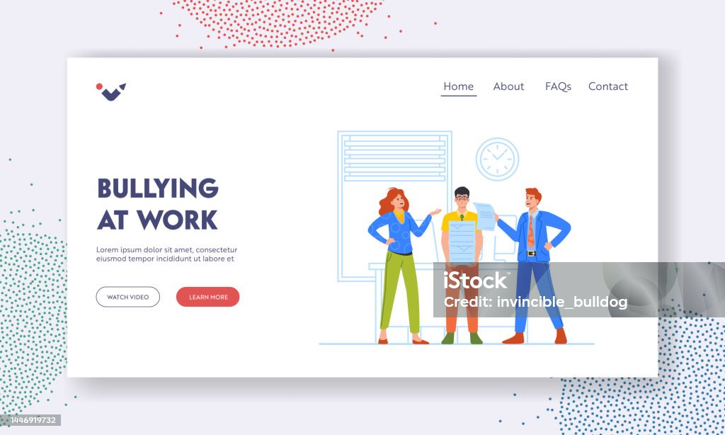 Vetores de Modelo De Landing Page De Bullying No Trabalho Vítima ... Vetores de Modelo De Landing Page De Bullying No Trabalho Vítima ...
