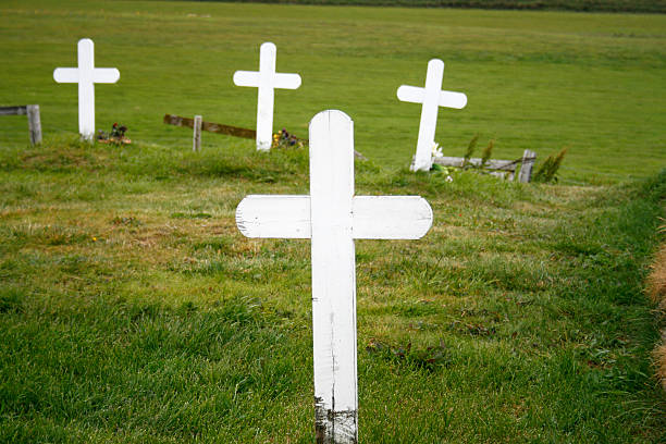 Free Stock Photo of A group of white crosses in a field | Download Free ...