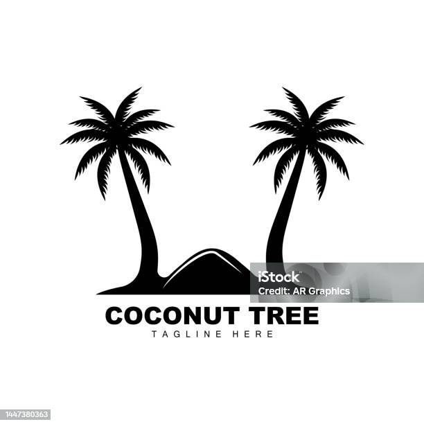 Logo De Cocotier Vecteur Darbre Océanique Conception Pour Modèles Image