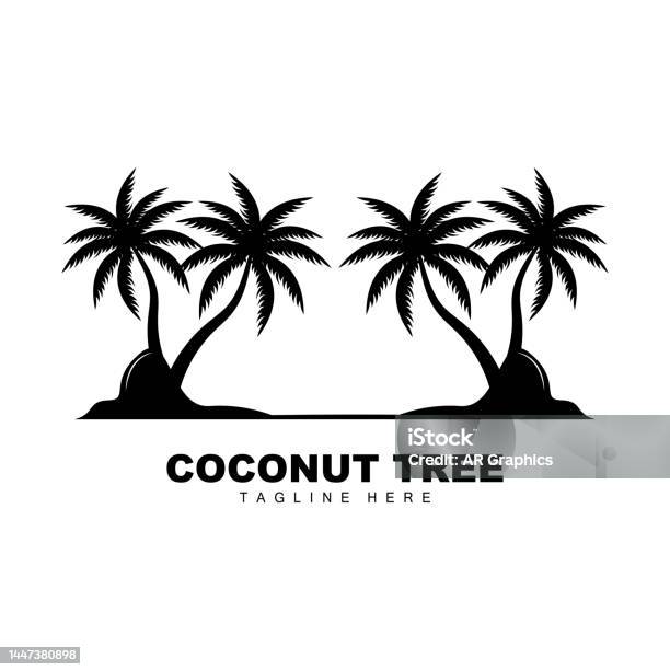 Logo De Cocotier Vecteur Darbre Océanique Conception Pour Modèles Image