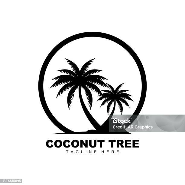 Logo De Cocotier Vecteur Darbre Océanique Conception Pour Modèles Image