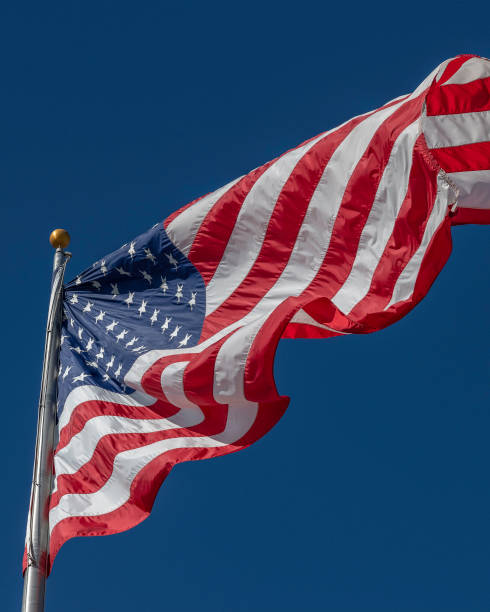 Free Stock Photo of Large American Flag Flying in the Sky | Download ...