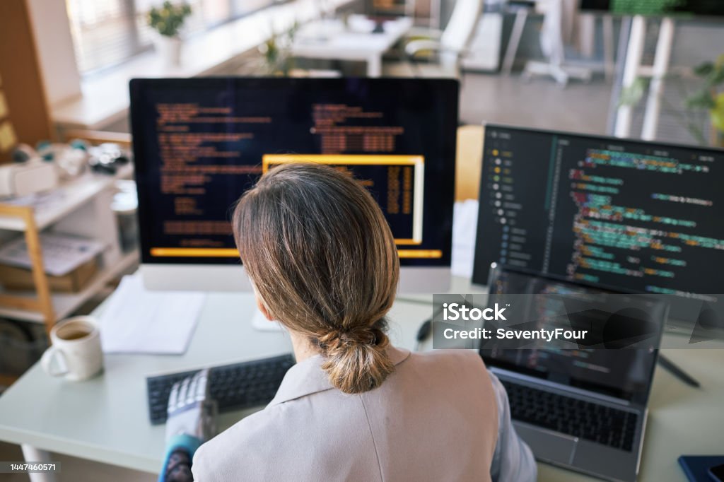 Developer Checking Programming Code Stock Photo - Download Image Now ... Developer Checking Programming Code Stock Photo - Download Image Now ...