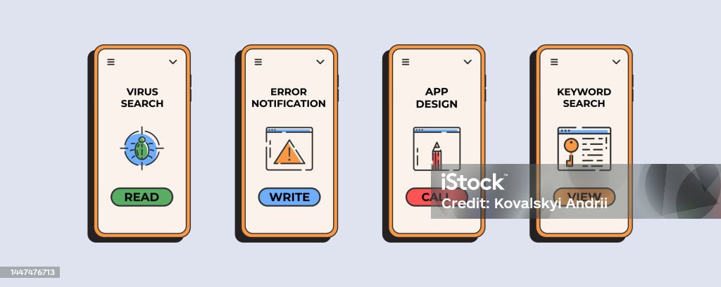 Mobile Optimization App New Media Examples Onboarding Mobile App Page Screen With Concepts