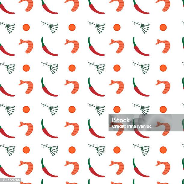 Motif Sans Couture Avec Des Fruits De Mer Illustration Vectorielle De
