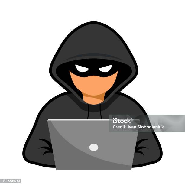 Hacker Attacks And Web Security Hacker Cybercriminal With Laptop ... Hacker Attacks And Web Security Hacker Cybercriminal With Laptop ...