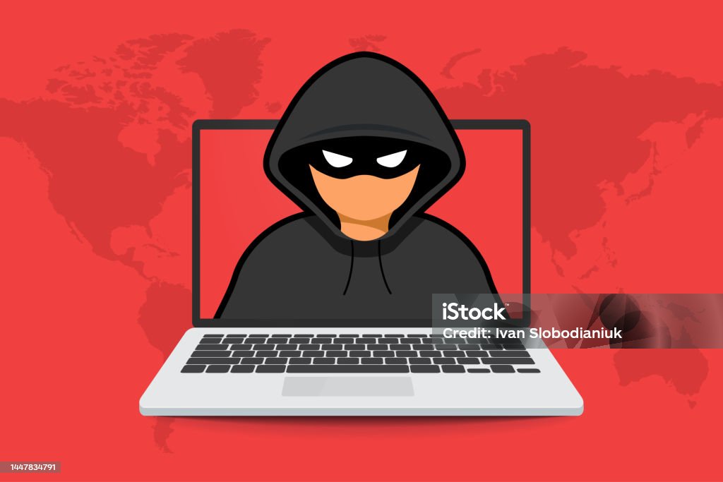 Hacker Attacks And Web Security Hacker Cybercriminal With Laptop ... Hacker Attacks And Web Security Hacker Cybercriminal With Laptop ...