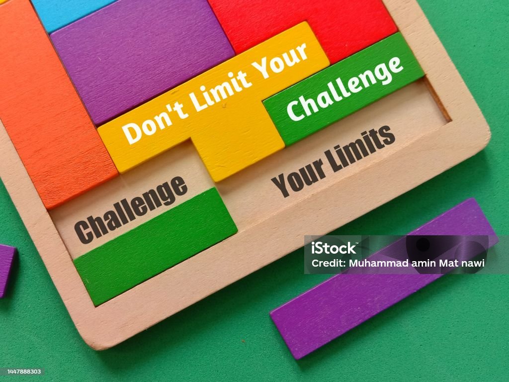 Motivational Quote Written With Phrase Dont Limit Your Challenges