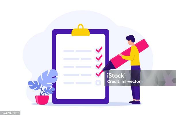 Vetores de Para Fazer O Conceito De Lista De Verificação De Lista E ... Vetores de Para Fazer O Conceito De Lista De Verificação De Lista E ...