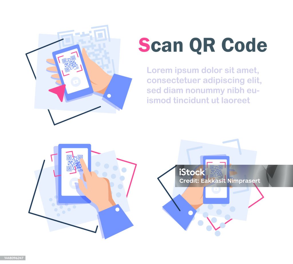 Qr Code Scanning Process Stock Illustration - Download Image Now ... Qr Code Scanning Process Stock Illustration - Download Image Now ...