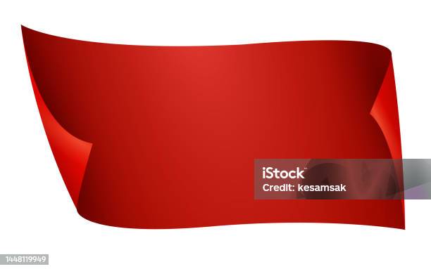 Ribbons Banners Badges Labels Design Elements On White Background Stock