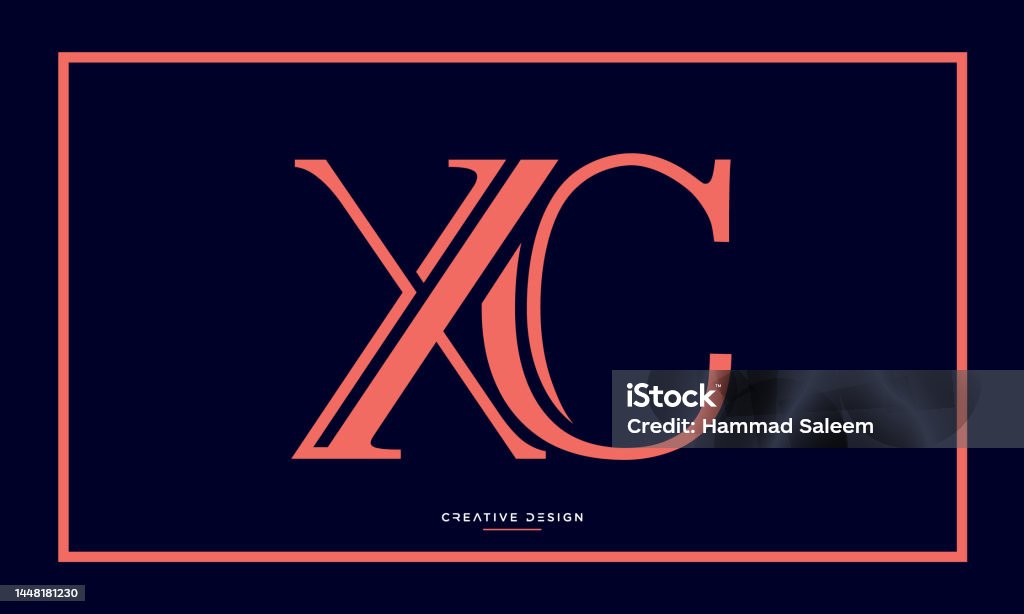Ilustración De Logotipo Del Icono De Letras Del Alfabeto Xc O Cx