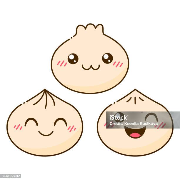 Ilustración de Lindo Conjunto De Dim Sum Feliz Sonriente Personaje De ... Ilustración de Lindo Conjunto De Dim Sum Feliz Sonriente Personaje De ...