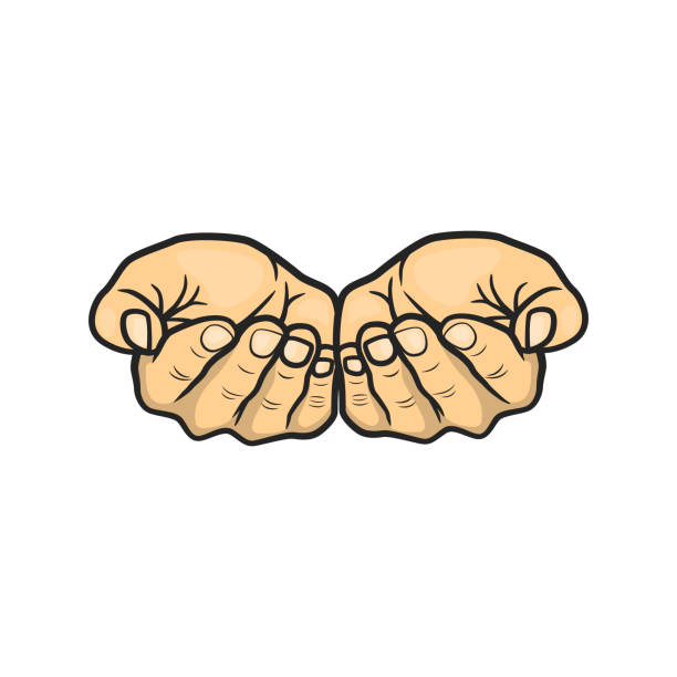 Cupping Hands Vector
