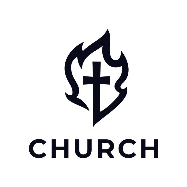 [90] Church fire logo Clipart Vector PNG , SVG, EPS, PSD, AI
