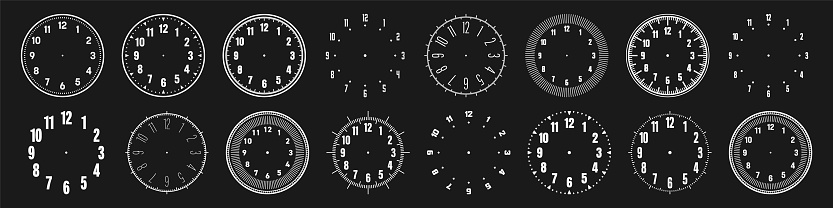 Cadrans Dhorloge Mécaniques Avec Chiffres Arabes Lunette Cadran De