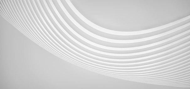 Rendering 3d Garis Lengkung Putih Dengan Latar Belakang Tekstur Abstrak