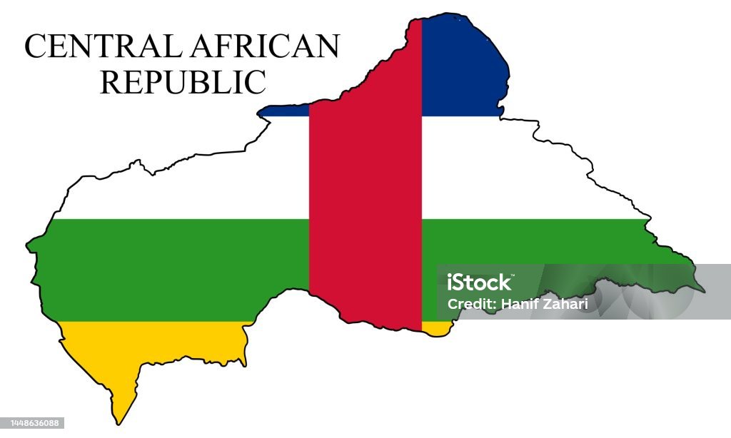 Central African Republic Map Vector Illustration Global Economy Famous