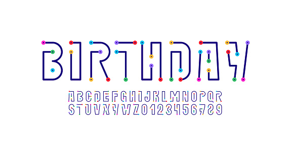 Art Alphabet Rounded Font Narrow Latin Letters From A To Z And Arab