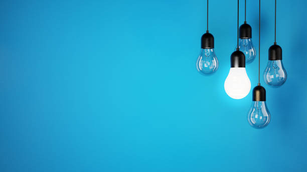 Free Stock Photo of Hanging Light Bulb With Blue Sky Background ...