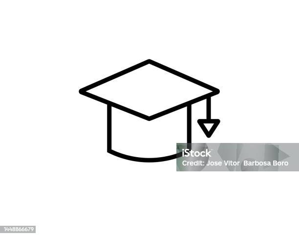 Chapeau De Fin Détudes Icône De Létude Académique Et De La Formation