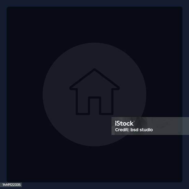 Inactive Homepage Button Ui Element Template Stock Illustration