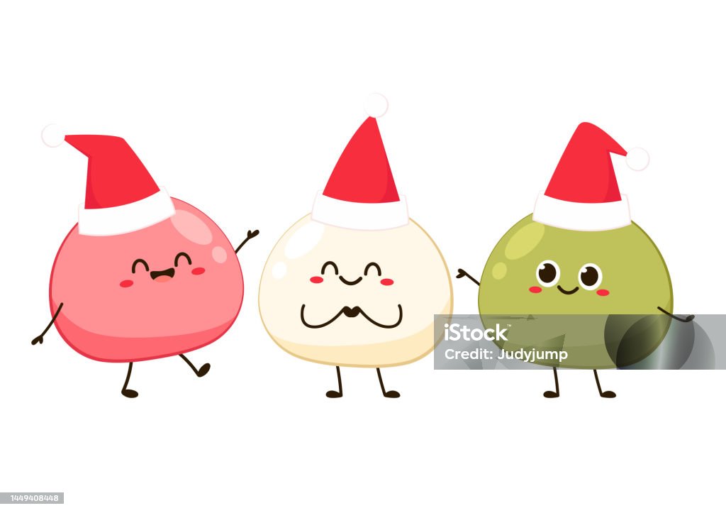 Mochi Character Design Wallpaper Free Space For Text Mochi Vector Stock Illustration Download