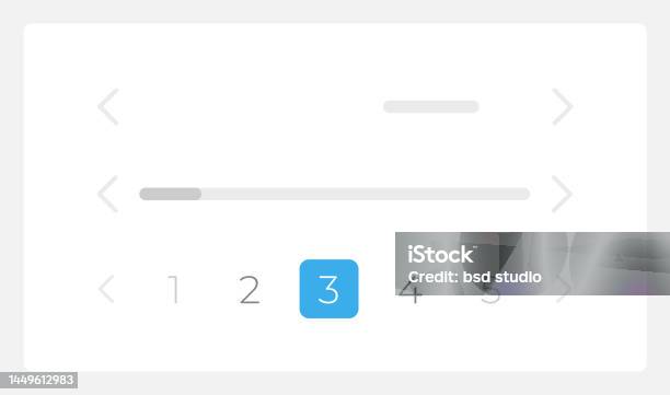 Move Between Website Pages Ui Element Template Stock Illustration Download Image Now