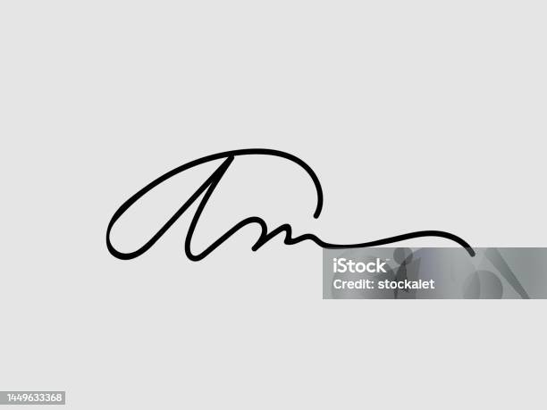 Logo Monogramme Am Lettre A Lettre M Icône De Signature Initiales De