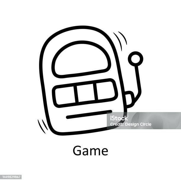 Contour Vectoriel Du Jeu Illustration De Conception Dicônes Symbole De
