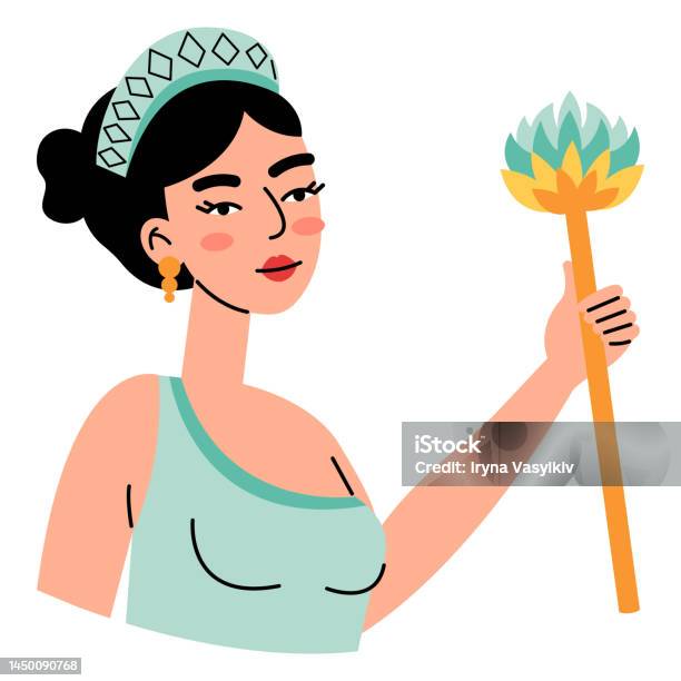 Greek Mythology Concept Goddess Hera The Queen Of The Gods The Goddess