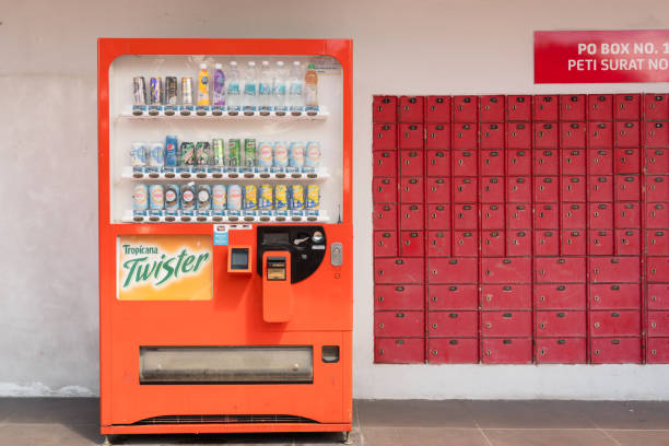 Free Stock Photo of Red Vending Machine on Side of Road | Download Free ...