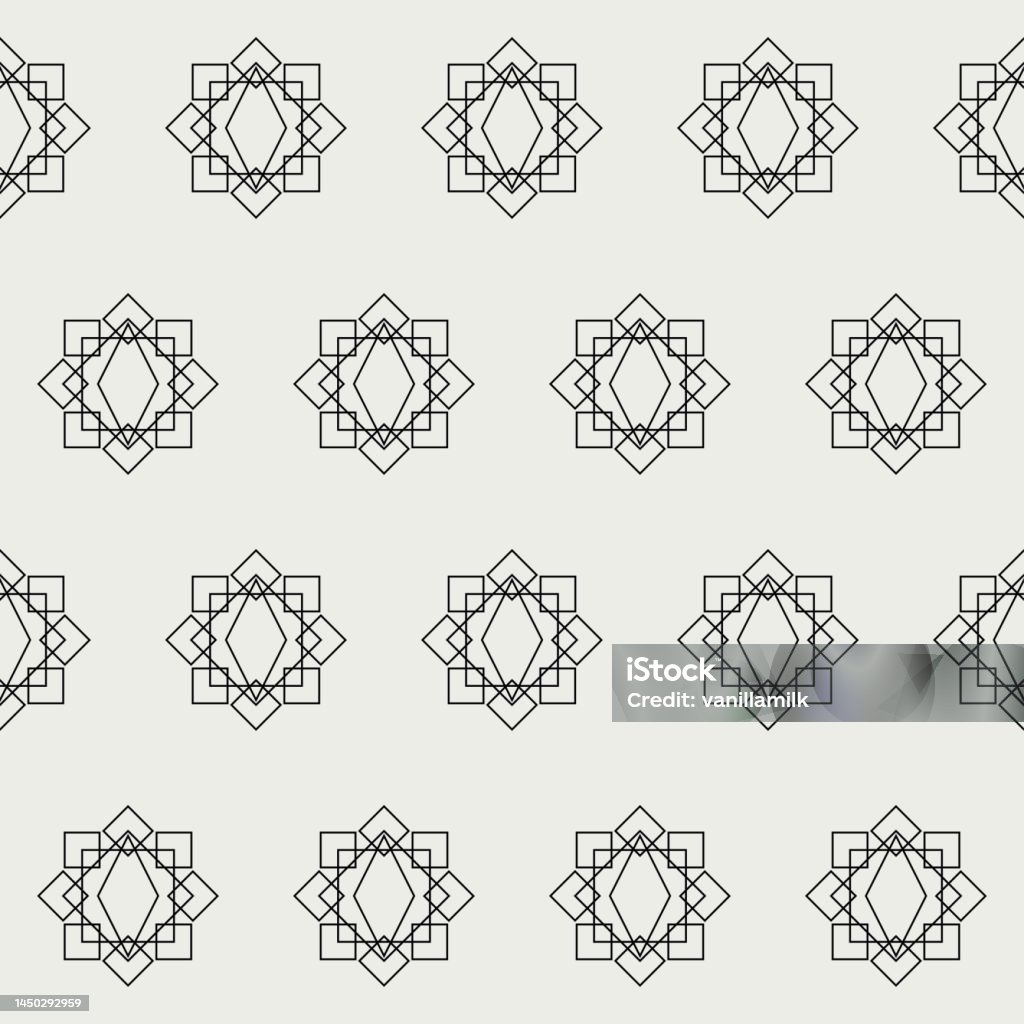 Seamless Graphic Textile Fabric Swatch Minimalist Abstract Template