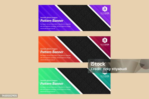 Latar Belakang Desain Banner Web Modern Template Header Tata Letak
