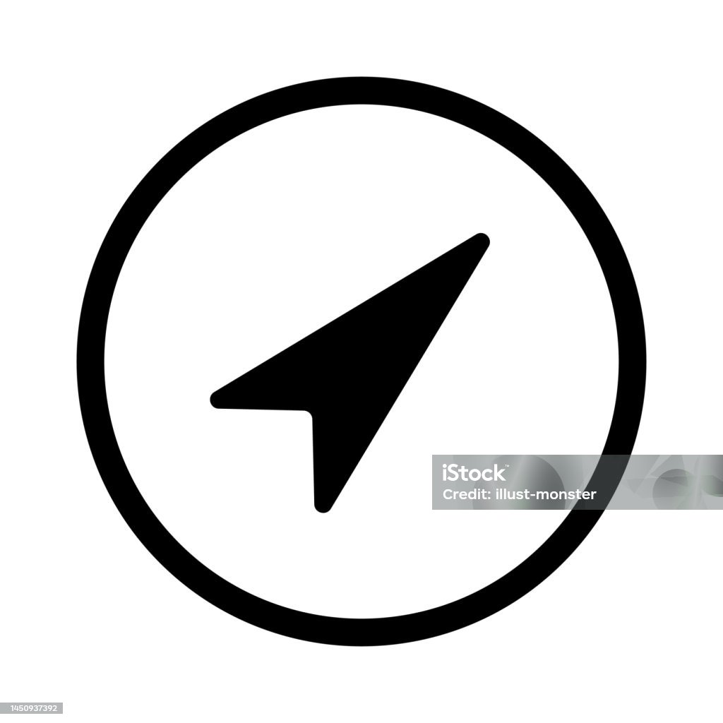 Compass Icon Azimuth Needle Icon Vector Stock Illustration Download Image Now Adventure