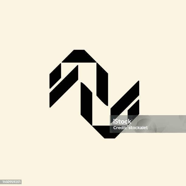 Logo Monogramme Av Signe Abstrait Lettre Majuscule A Lettre V Icône De