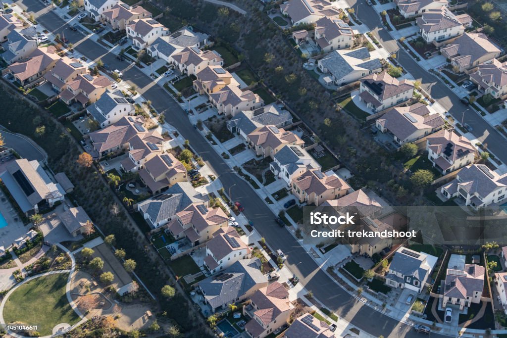 Modern Suburban Sprawl Aerial View Stock Photo - Download Image Now ... Modern Suburban Sprawl Aerial View Stock Photo - Download Image Now ...