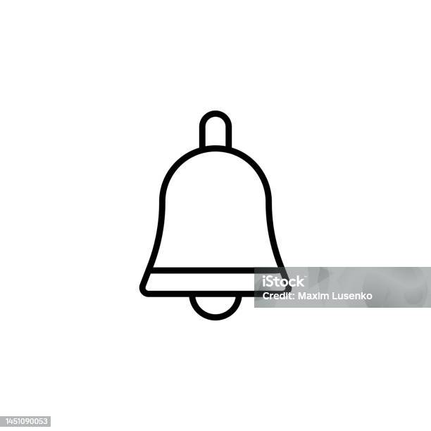 Icône De La Cloche De Notification Dans Un Style Plat Symbole De Cloche