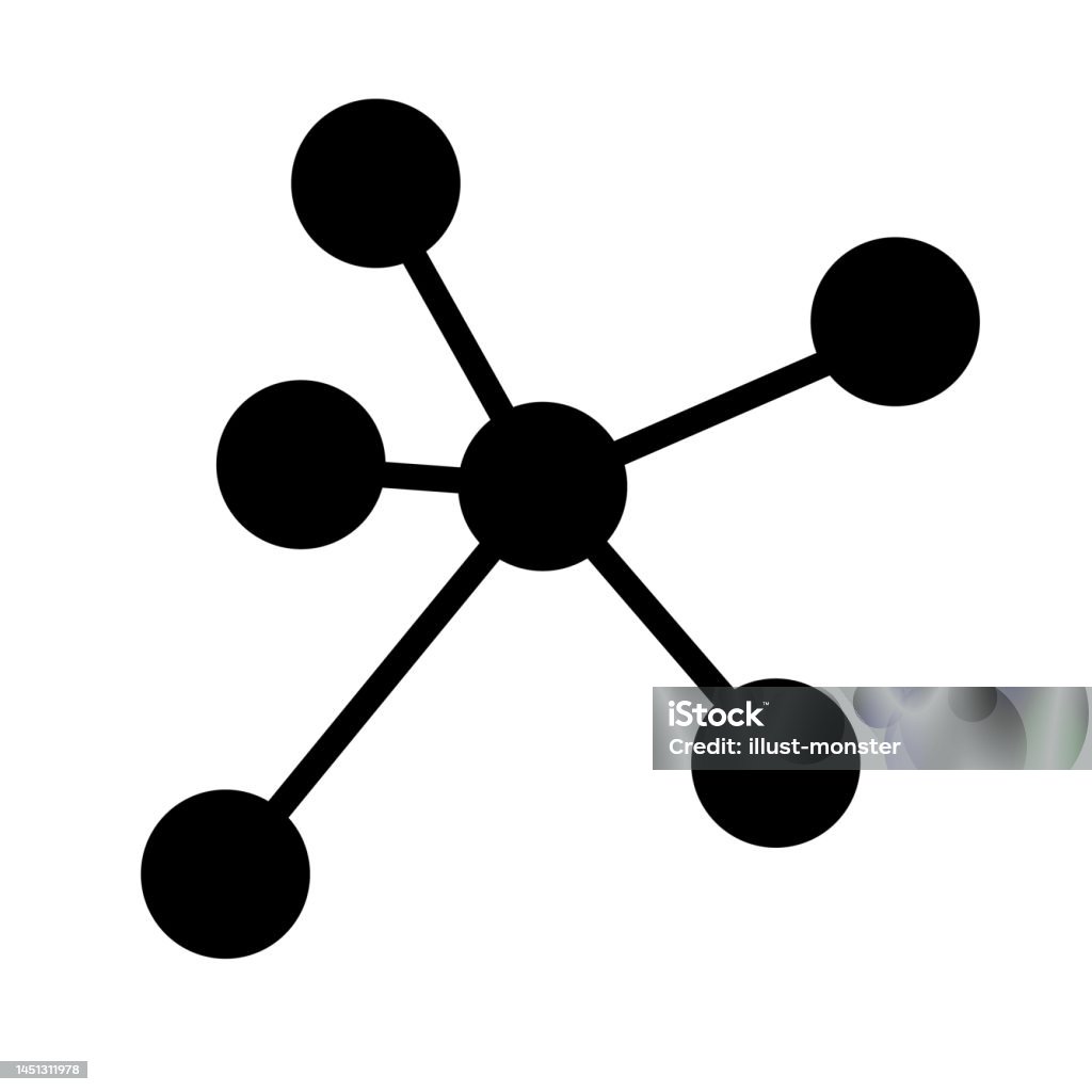 Molecular Silhouette Icon Molecular Structure Vector Stock Illustration ... Molecular Silhouette Icon Molecular Structure Vector Stock Illustration ...