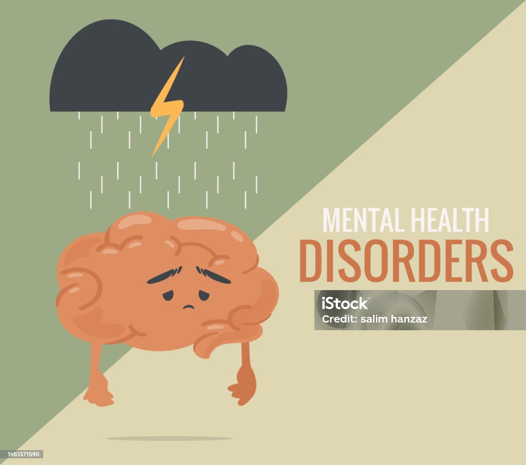 Triste Cerveau Porteur Accumuler Le Stress Échelle De Lhumeur Humaine