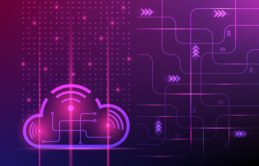 Konsep Teknologi Cloud Analisis Data Koneksi Berkecepatan Tinggi Latar