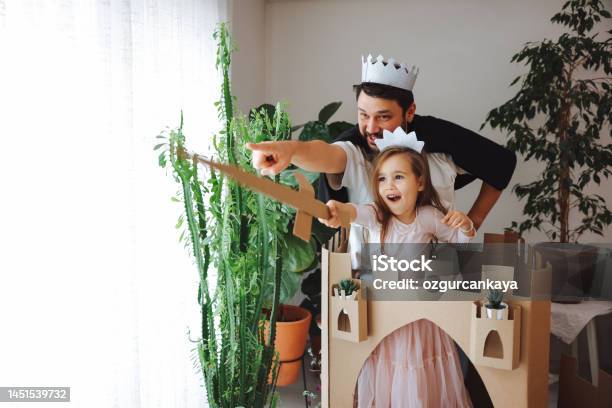 Father Playing Exciting Adventure Game With Daughter Stock Photo ... Father Playing Exciting Adventure Game With Daughter Stock Photo ...