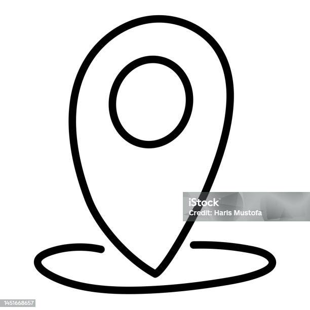 Carte Épingler Dessin À La Main Contour Clipart Illustration Vecteurs
