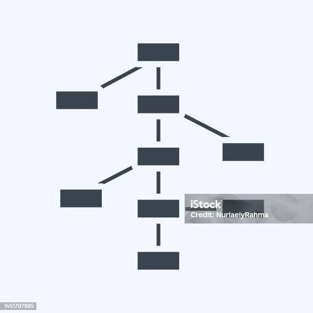 Arborescence De Décision Des Icônes Lié Au Symbole Machine Learning