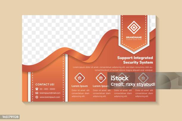 Mendukung Template Desain Flyer Sistem Keamanan Terintegrasi