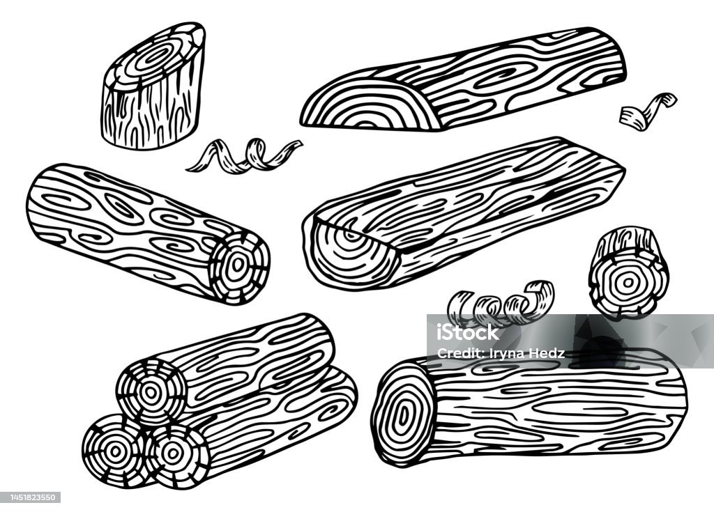Set Kayu Papan Dan Kayu Gelondongan Kayu Dan Potongan Kayu Bakar Dalam ... Set Kayu Papan Dan Kayu Gelondongan Kayu Dan Potongan Kayu Bakar Dalam ...