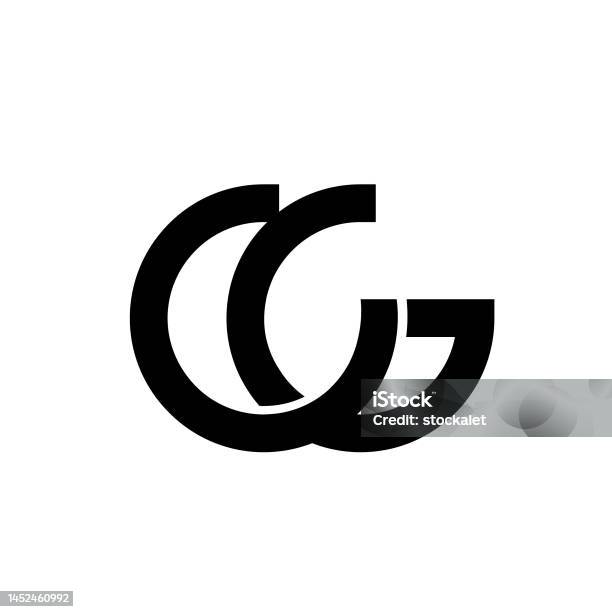 Logo Monogramme Cg Lettre Majuscule C Lettre G Icône De Lignes