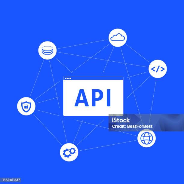 Api Interface De Programmation Dapplication Illustration De Licône ... Api Interface De Programmation Dapplication Illustration De Licône ...