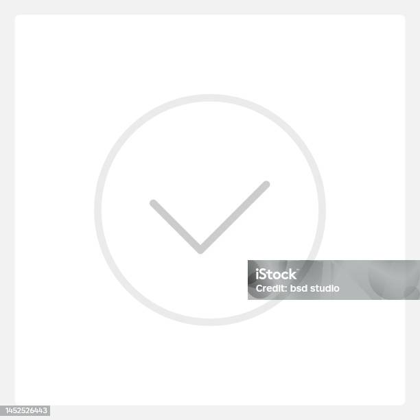 Inactive Accept Button Ui Element Template Stock Illustration